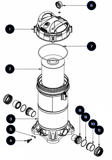ASTRAL ZX CARTRIDGE FILTER LID MK 2 O RING – Dural Pool Shop
