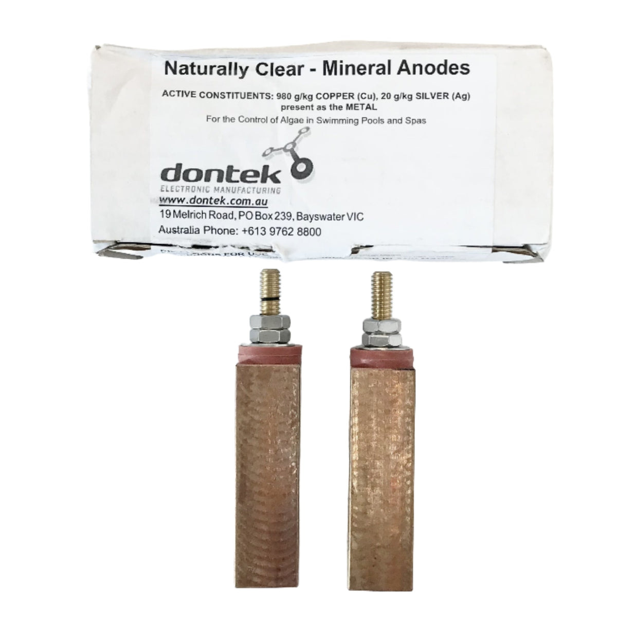 ELECTRODE IONISER DONTEK (PAIR) 75mm – Dural Pool Shop